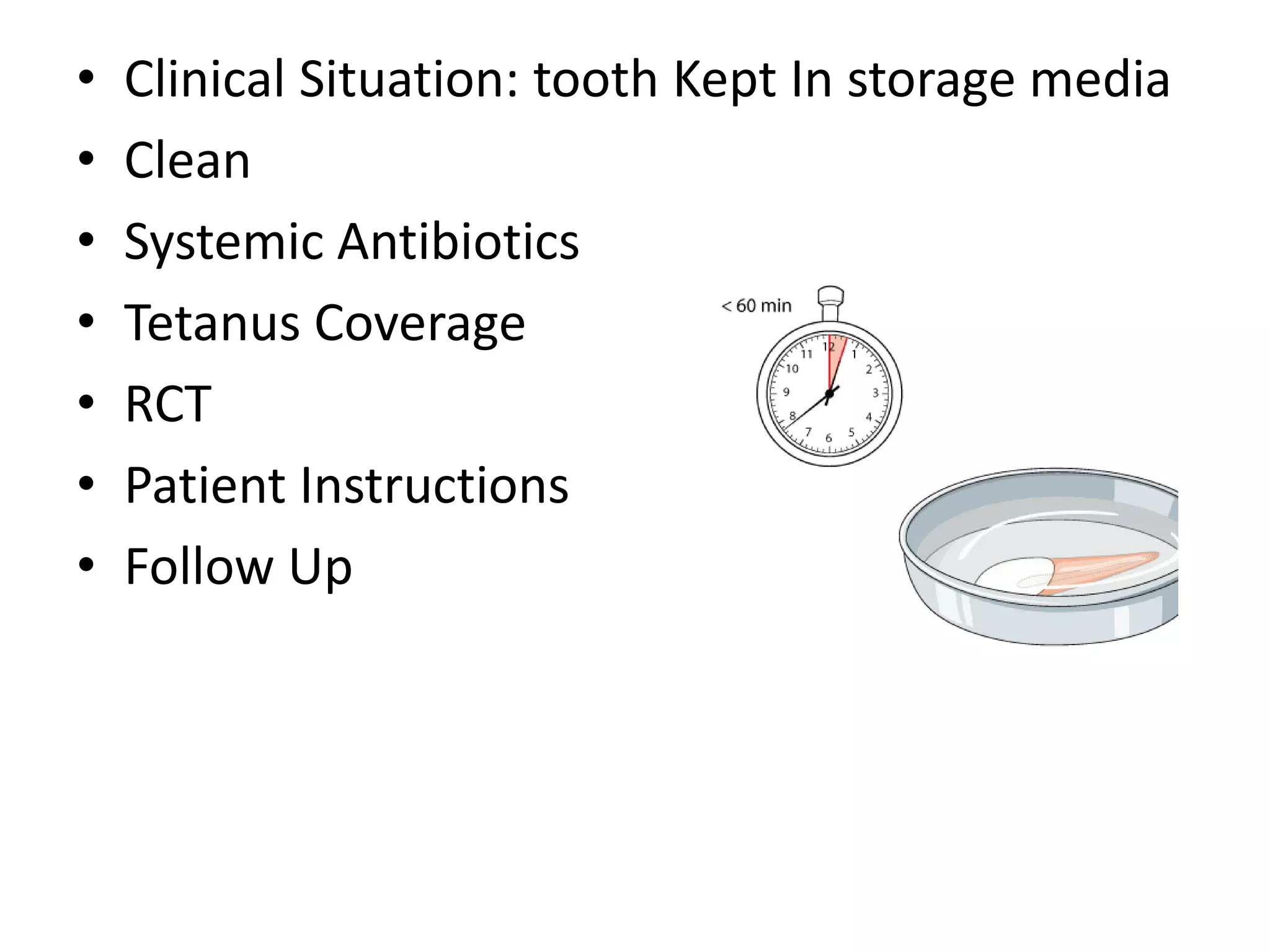 Guidelines for the management of traumatic dental injuries.ii.avulsion ...