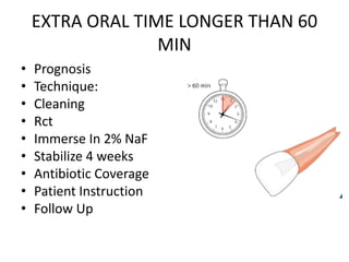 Guidelines for the management of traumatic dental injuries.ii.avulsion ...