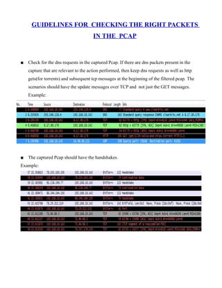 Guidelines for the pcap final | PDF