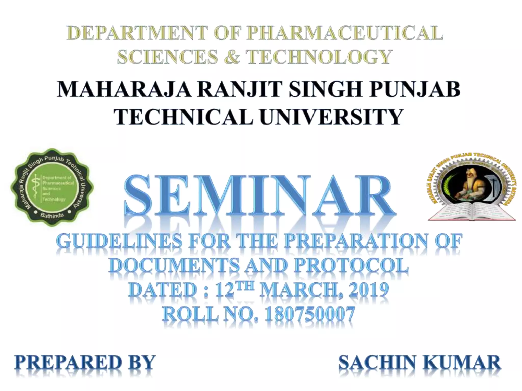 Guidelines for the preparation of protocol and documents in clnical ...