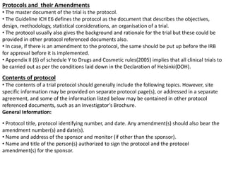 Guidelines for the preparation of protocol and documents in clnical ...
