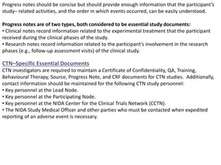 Guidelines for the preparation of protocol and documents in clnical ...