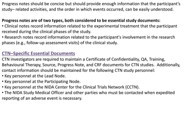 Guidelines for the preparation of protocol and documents in clnical ...