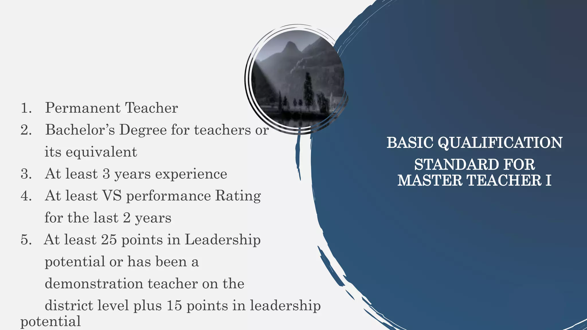 Guidelines for the reclassification and promotion to Master Teacher | PPTX