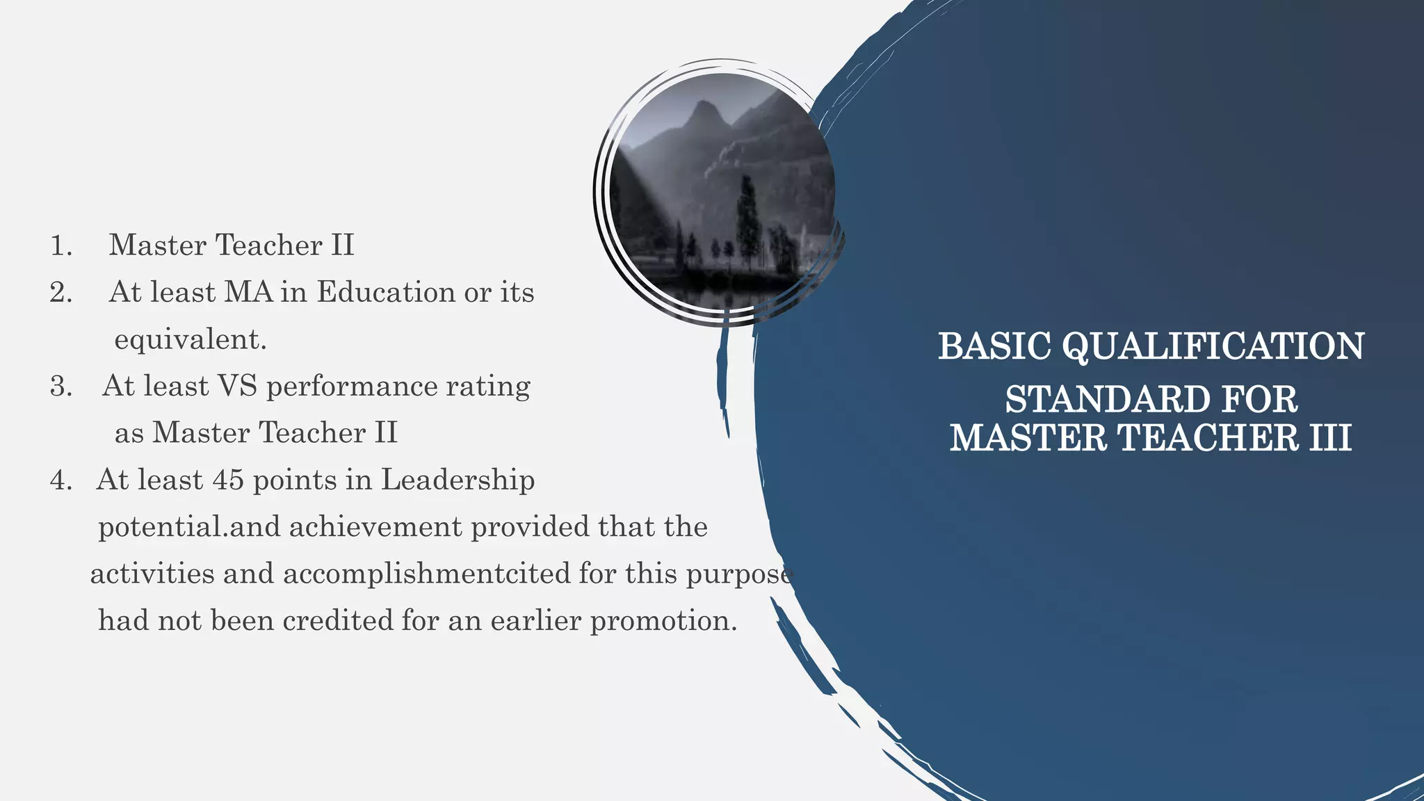 Guidelines for the reclassification and promotion to Master Teacher | PPTX