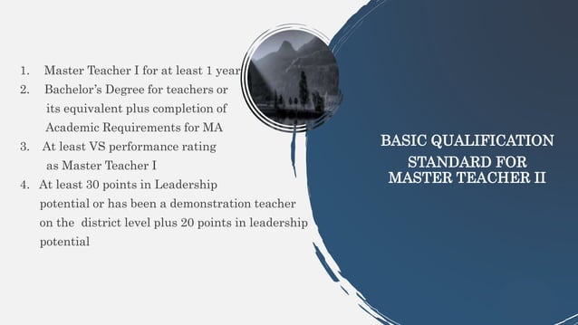 Guidelines for the reclassification and promotion to Master Teacher ...