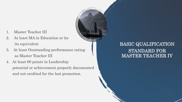 Guidelines for the reclassification and promotion to Master Teacher ...