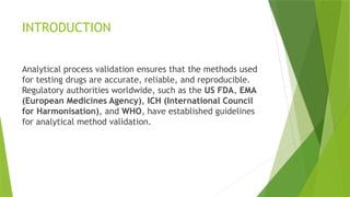 Guidelines for the Review of Analytical Process Validation in ...