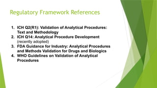 Guidelines for the Review of Analytical Process Validation in ...