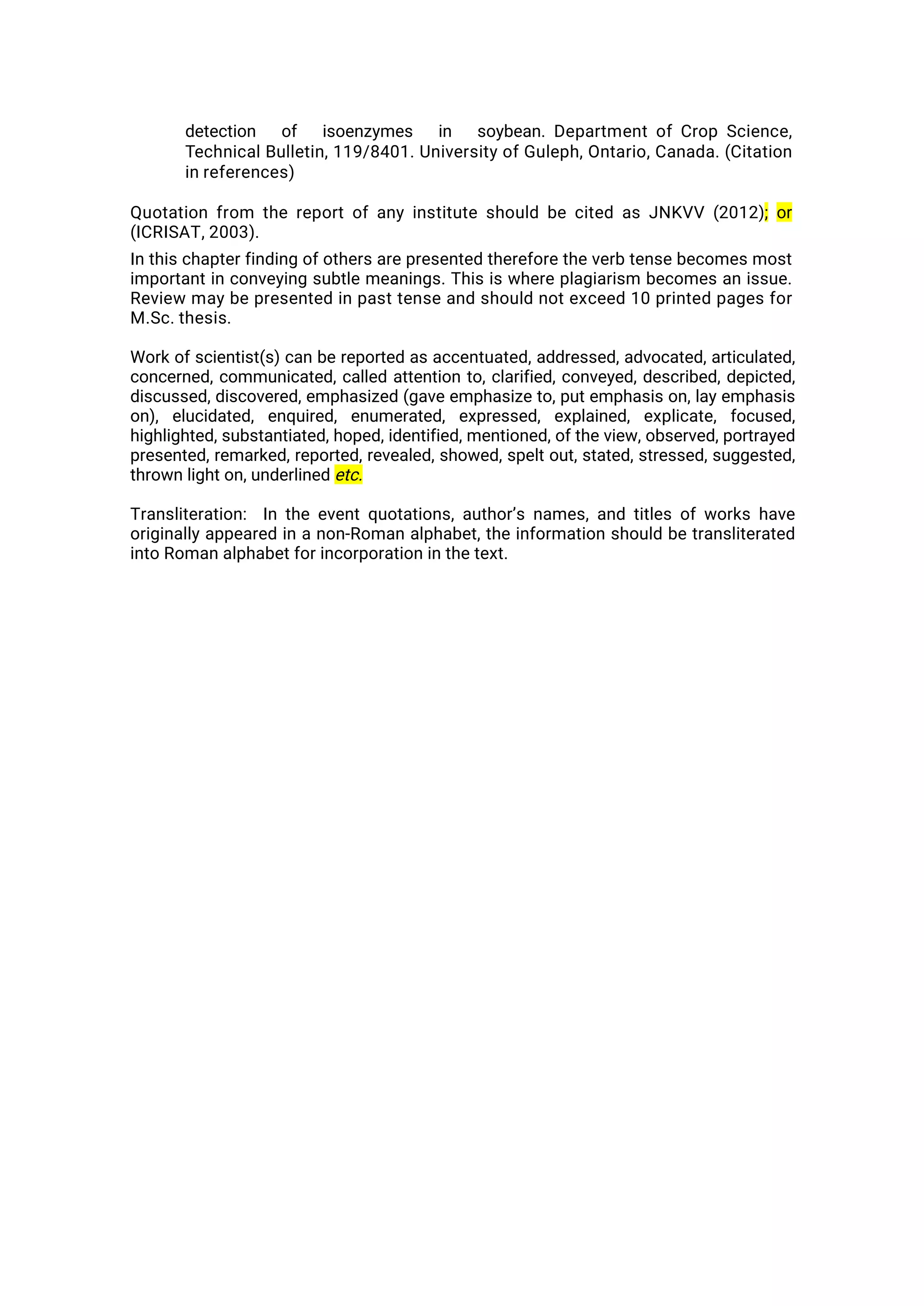 Guidelines for thesis preparation 2018 | PDF