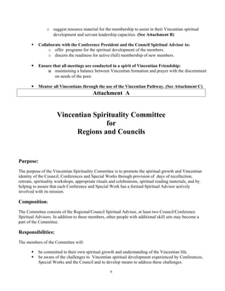 SOCIETY OF ST. VINCENT DE PAUL SPIRITUAL ADVISOR GUIDELINES | PDF