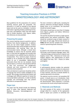 Guidelines for TIPS Guides | PDF