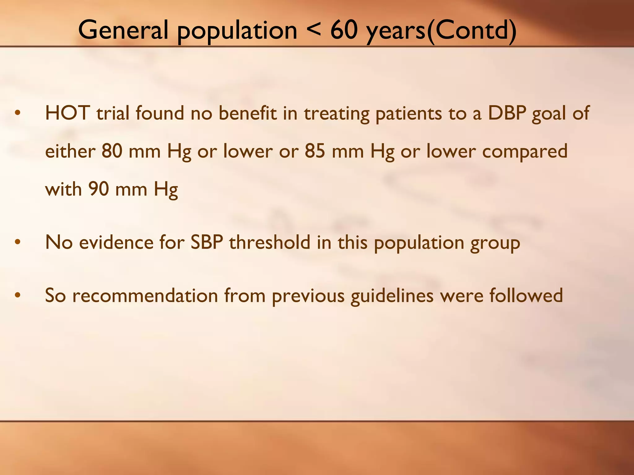 Guidelines for treatment of hypertension | PDF