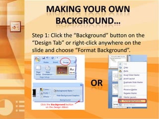 Guidelines for using power point | PPSX | Desktop Publishing | Computer Software and Applications