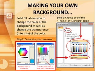 Guidelines for using power point | PPSX | Desktop Publishing | Computer Software and Applications