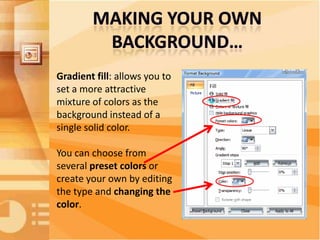 Guidelines for using power point | PPSX | Desktop Publishing | Computer Software and Applications