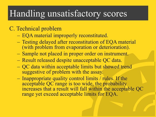 Guidelines for utilizing proficiency testing reports to improve quality ...