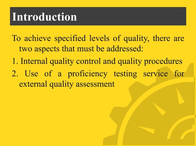 Guidelines for utilizing proficiency testing reports to improve quality ...