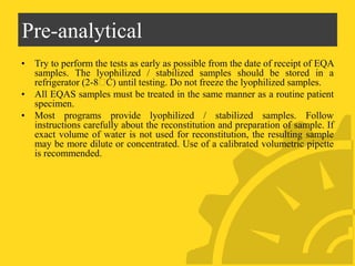 Guidelines for utilizing proficiency testing reports to improve quality ...