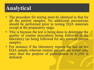 Guidelines for utilizing proficiency testing reports to improve quality ...