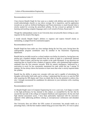 Guidelines for writing reco(19th item) | PDF