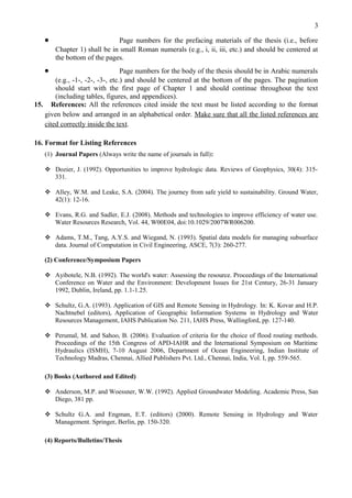 Guidelines for writing thesis technical reports 2 | DOC