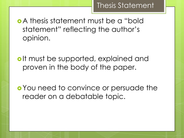 Guidelines for Beginning Your Thesis Paper | PPTX