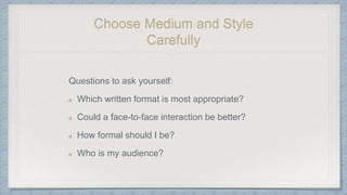 Guidelines for written business communications | PPT