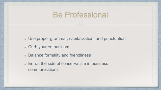 Guidelines for written business communications | PPT