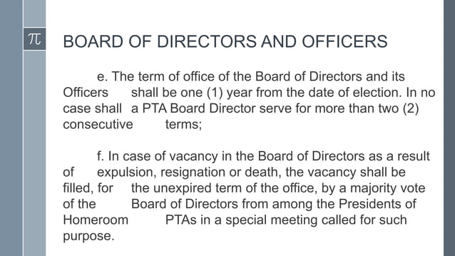 GUIDELINES GOVERNING PTA AT THE SCHOOL LEVEL.pptx | Professional School ...