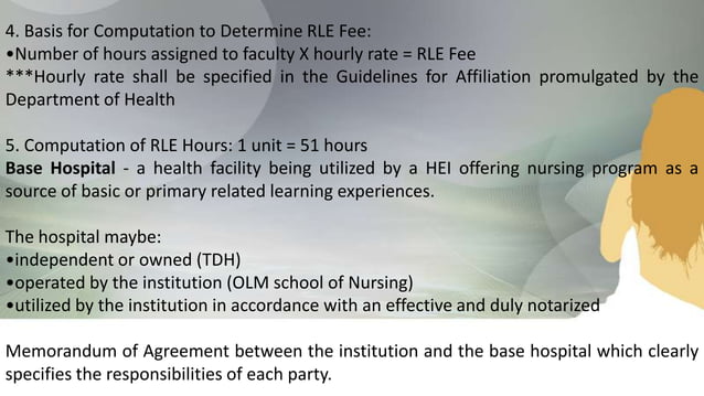 Guidelines implementing rle | PPTX | Undergraduate Education | College ...