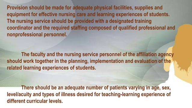 Guidelines implementing rle | PPTX | Undergraduate Education | College ...