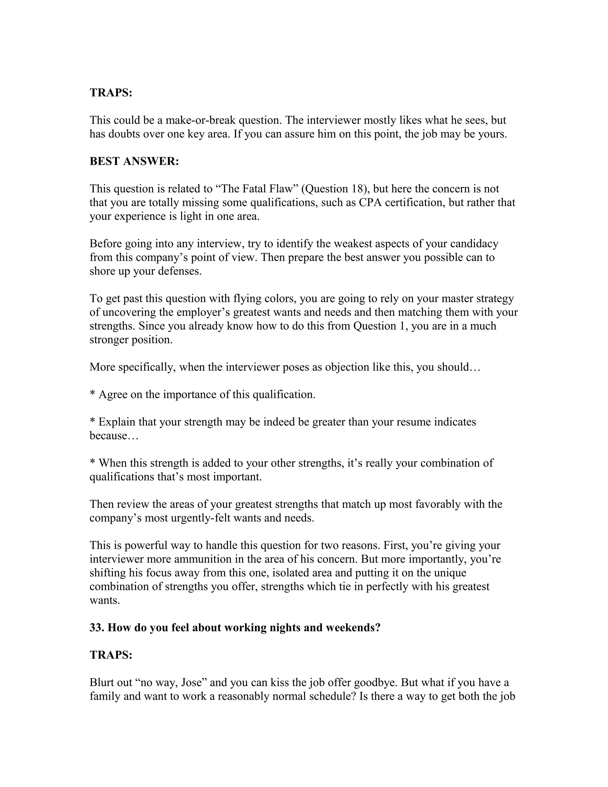 Guidelines in answering_interview_questions | DOC