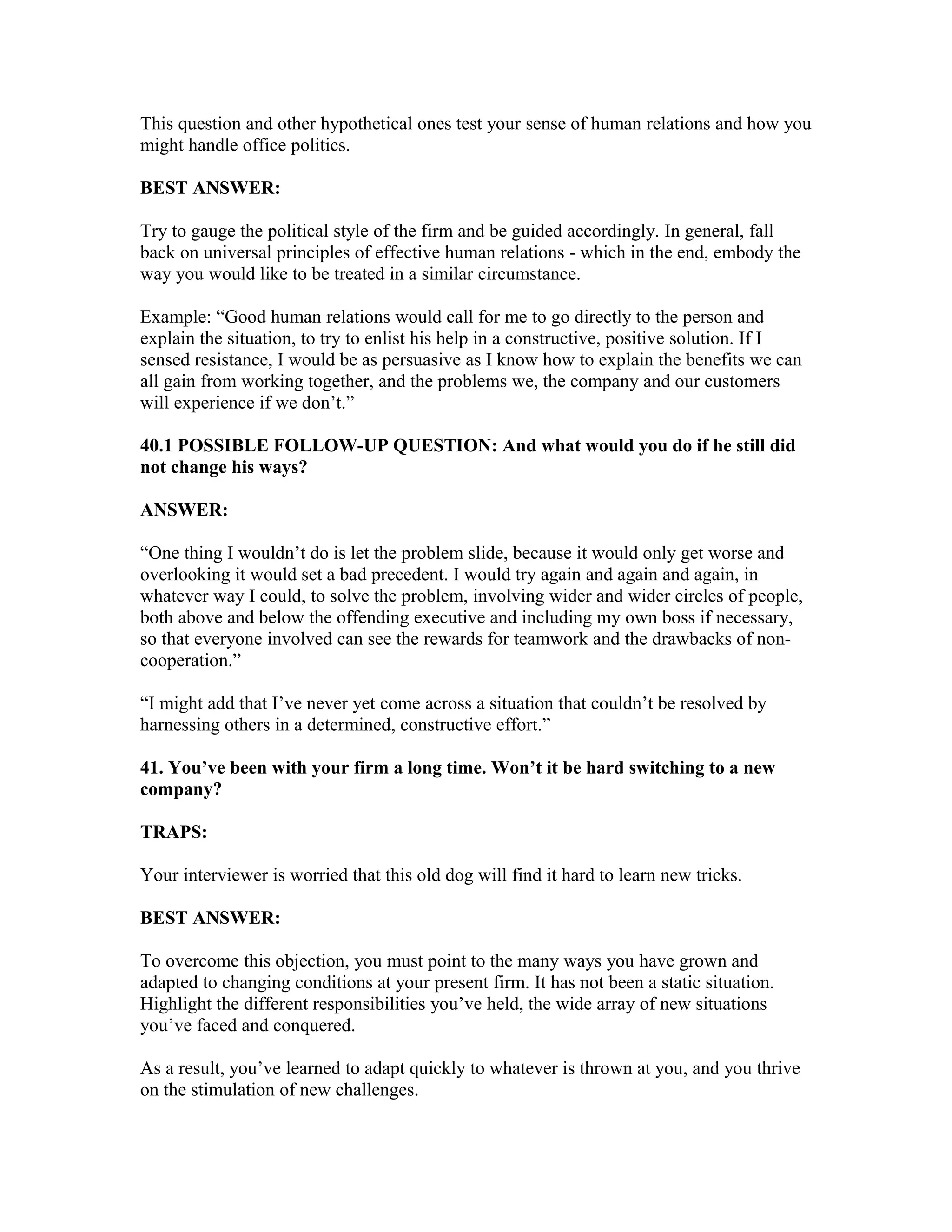 Guidelines in answering_interview_questions | DOC