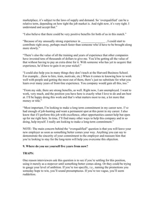 Guidelines in answering_interview_questions | DOC