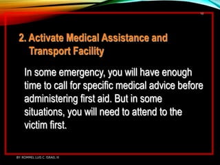 GUIDELINES IN GIVING EMERGENCY CARE | PPT