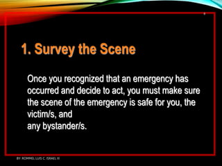 GUIDELINES IN GIVING EMERGENCY CARE - CPR/BLS | PPT