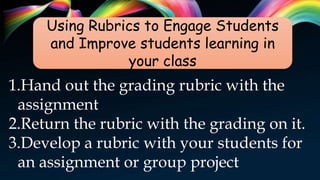 GUIDELINES IN RUBRIC MAKING.pptx | Educational Assessment | Education