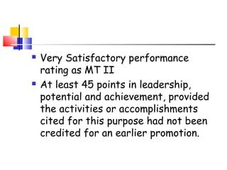 Guidelines in the promotion for master teachers | PPT