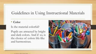 Guidelines in Using Instructional Materials | PPTX
