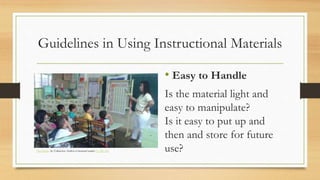 Guidelines in Using Instructional Materials | PPTX
