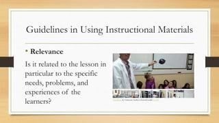Guidelines in Using Instructional Materials | PPTX