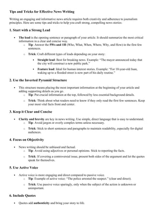 Campus Journalism-GUIDELINES IN WRITING.doc