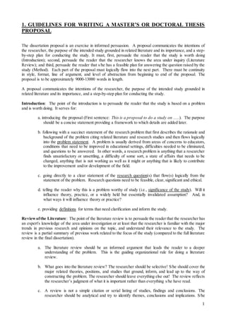 Guidelines master doctoral | PDF