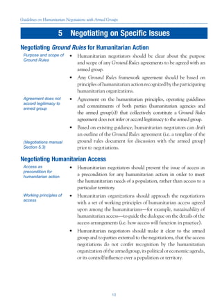 Guidelines negotiations armed groups | PDF