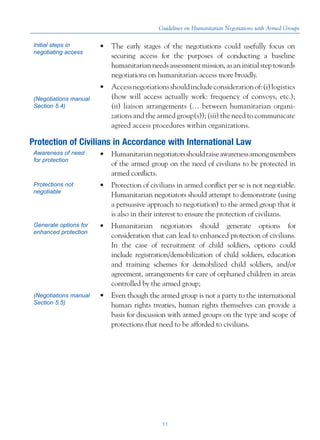 Guidelines negotiations armed groups | PDF