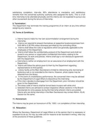 guidelines_NOC.pdf guidelines for internship | PDF