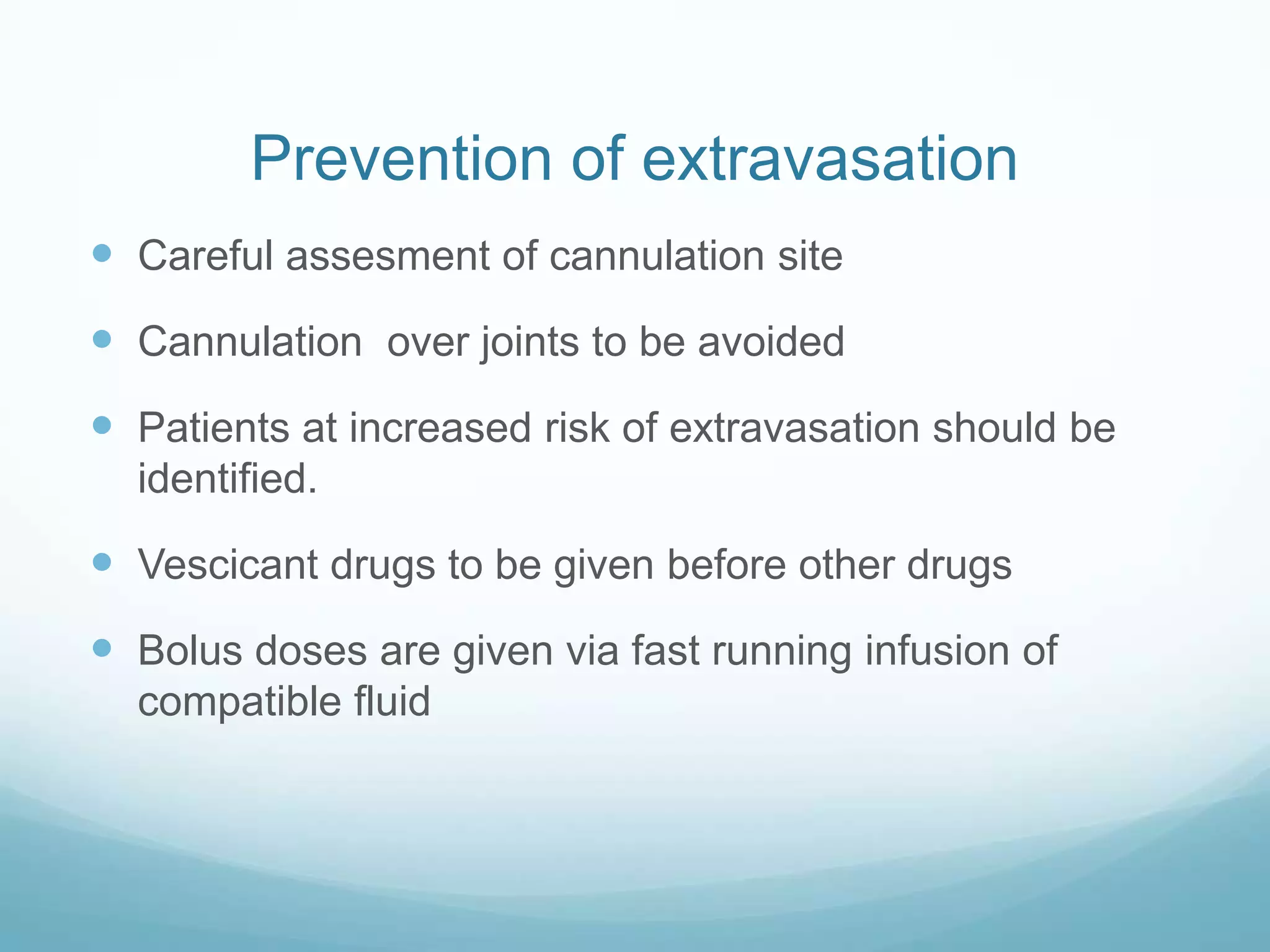 Guidelines of extravasation,infection& pain in oncology | PPTX