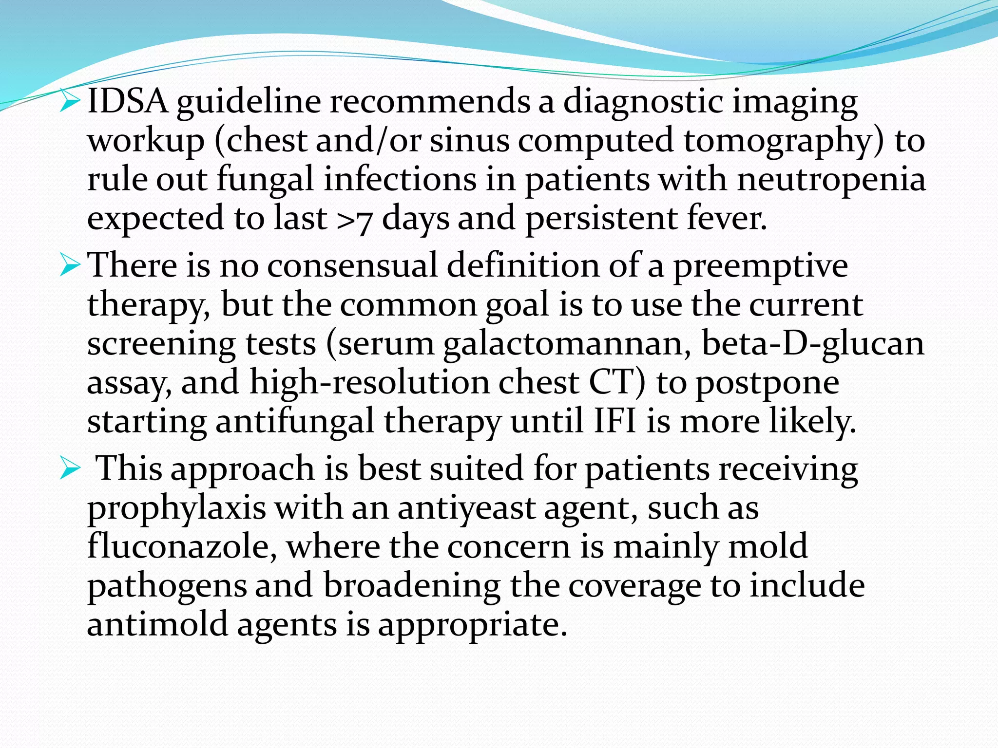 Guidelines of febrile neutropenia | PPTX
