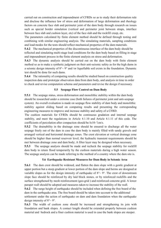 Guidelines of Intern. Society for design of high CFRDs | DOC